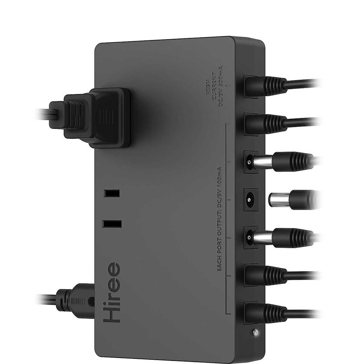 Hiree Guitar Pedal Power Supply 7 DC Output for 9V Effect Pedal Board with 2 AC Outlets for Charging Speaker, Musical Instruments