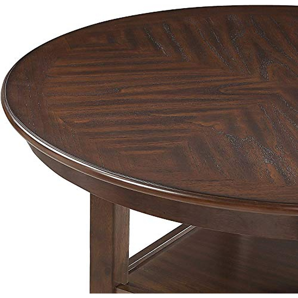 New Classic Furniture Amy 5-Piece Counter Dining Table Set, Cherry