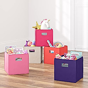 RiverRidge 2 Pc Folding Storage Bin Set, No Size, Hot Pink, 2 Piece