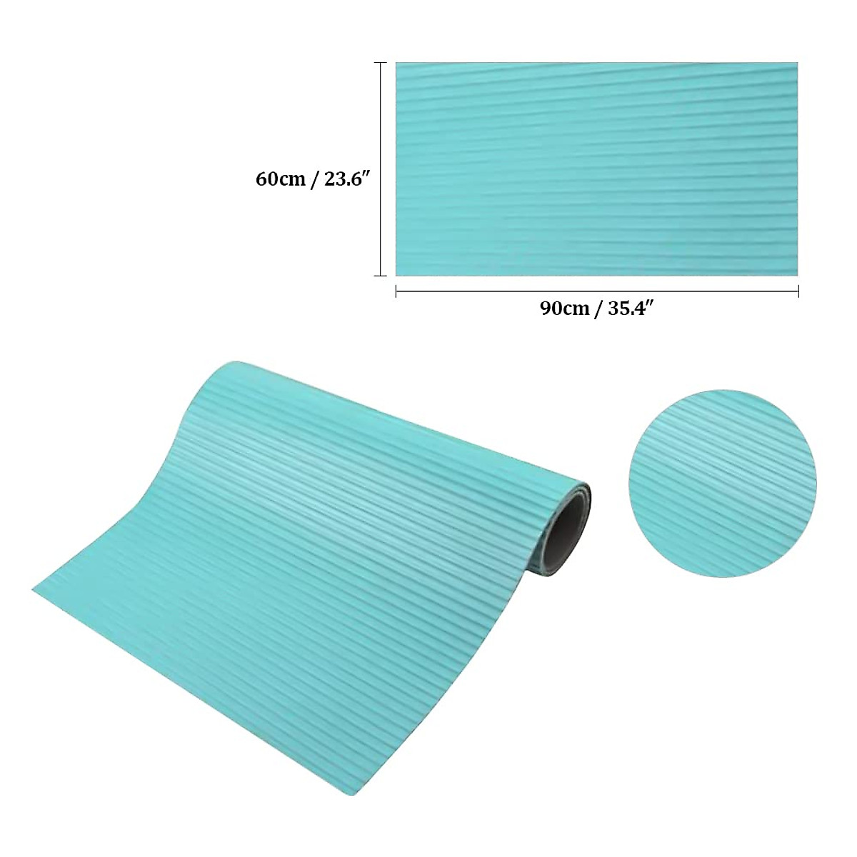 YUEWO 2 Rolls Swimming Pool Ladder Mat, Non-Slip Pool Step Mat, Protective Pool Ladder Pad Step Mat with Non-Slip Textur for Above Ground Swimming Pool Steps (Green, 9x36in)