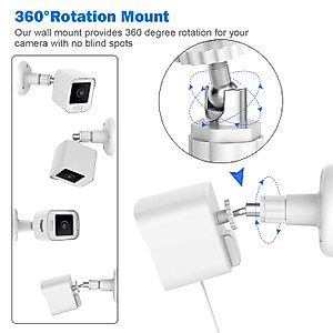 3-Pack Wall Mount Bracke and Housing for Wyze Cam V3 and V3 Pro Camera, wyze v3 Cover Indoor/Outdoor Video Security Accessories，Sun Protection Protective Shell and Adjustable Wall Mounting Brackets