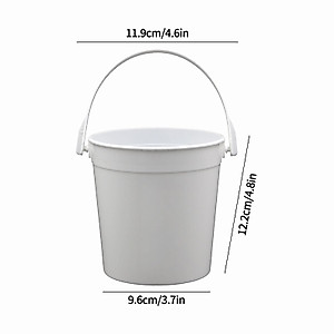 Loyilat 10Pack Plastic Cocktail Buckets For Drinks Anything But A Cup Party Ideas 32oz Reusable Punch Bowls 1 Liter Ice Bucket Smoothie Bucket Tea Glass Bottle Double Wall