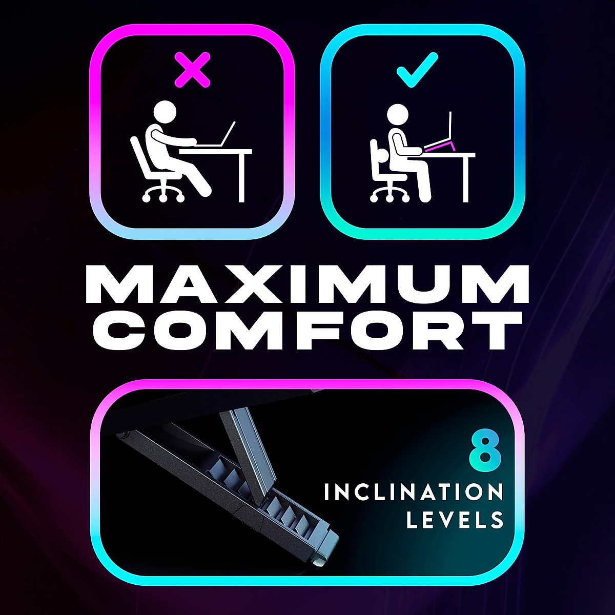 KLIM Mistral Laptop Cooling Pad - New 2024 - Powerful Turbo-Laptop Fans ...