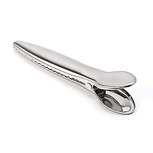 TAODAN Set of 6 Heavy Duty Stainless Steel Alligator Clips,Fresh-Keeping Clamp Jaw Sealing Clips Air Tight Seal Grip on Coffee & Food Bags