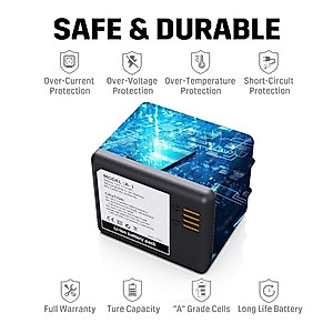 XYT-TECH 1-Pack Replacement Arlo Pro 2 Battery Compatible with Alro Pro, Alro Pro 2 Camera 2440mAh