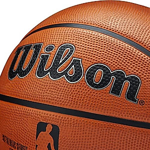 WILSON NBA Authentic Series Basketball - Outdoor, Size 6 - 28.5",Brown