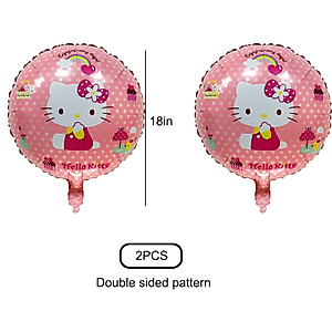 8Pcs Cute Anime Party Decoration Balloons,Aluminum Film Material Double Sided Balloons,Anime Theme Party Supplies,Kawaii Birthday Party Ballons (HE-03)