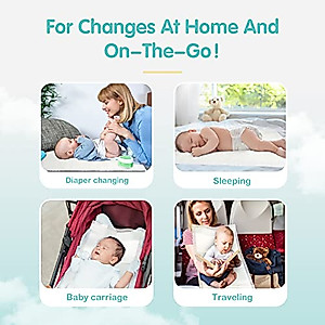 UTHIN Disposable Changing Pads(50 Pack),Baby Disposable Underpad,Waterproof & Absorbent Diaper Changing Pad,Breathable Underpads,Bed Table Protector Mat,18 Inches x 26 Inches