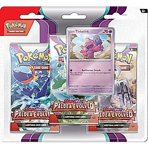 Pokemon TCG: Pokemon Scarlet and Violet 2 Paldea Evolved 3 Pack Blister (Random Promo)