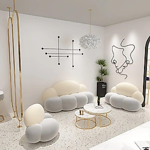 Generic Minimalist Modern Single Recliner Sofa – Nordic Style Lounge Seat, 61.02*36.22*33.85in, Grey