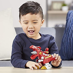 Playskool Heroes Power Rangers Red Ranger & T-Rex Zord 2 Pack, 3" Action Figure & Zord Set, Collectible Toys for Kids Ages 3 & Up