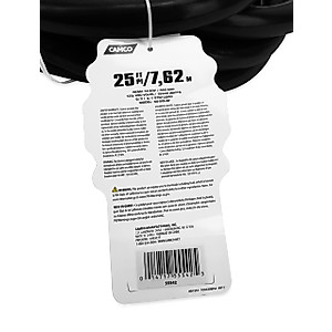 Camco Power Grip 25-Ft 50 Amp RV Extension Cord - Rated for 125/250 V/12,500 W - Features Copper 6/3 + 8/1-Gauge Wires for Superior Conductivity & Coated w/Heat-Resilient PVC (55542)