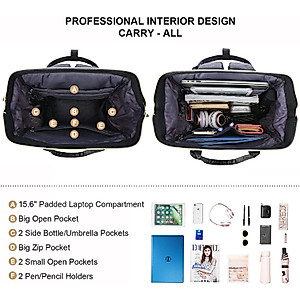 LOVEVOOK College Laptop Backpack, 15.6 Inch Travel Backpack for College, Waterproof Work Backpack Woman for Teacher Nurse Anti-theft Travel Back Pack, Gifts for Women, Leopard