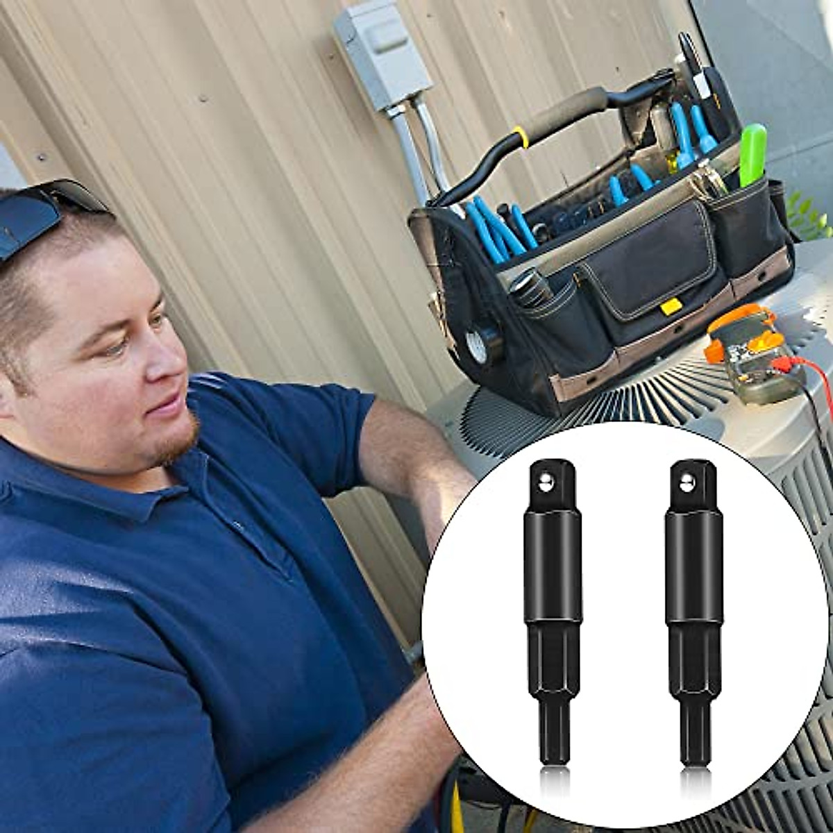 Btanadi Hvac Service Wrench Tools: 2 PCS Step Hexagon Key Adapter Air Conditioner Valve for Ratchet Wrench Hexagon Bit Adapter Kit, for Air Refrigeration Tools and Equipment Repair Tools Clearance