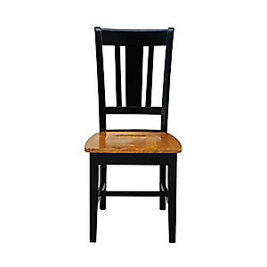 International Concepts 30" Round Top Pedestal Table - With 2 San Remo Chairs, Black/Cherry