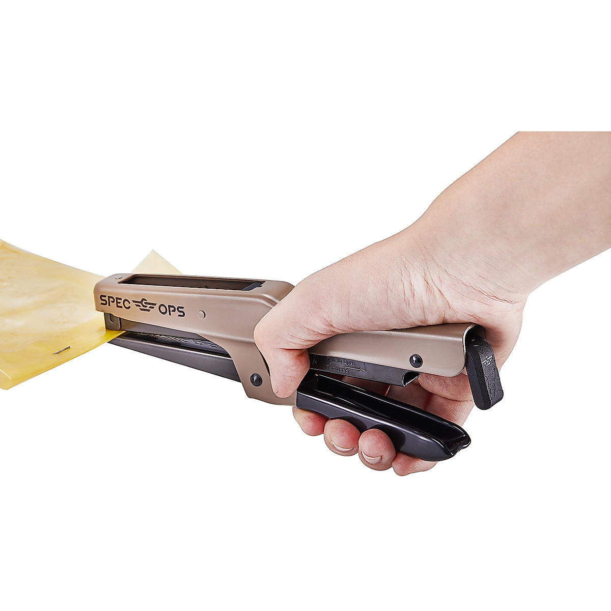 Spec Ops Tools Florist & Dry Cleaner Plier Stapler, 3/8"" Crown, 1/4"" Leg Length Staples, 3% Donated to Veterans