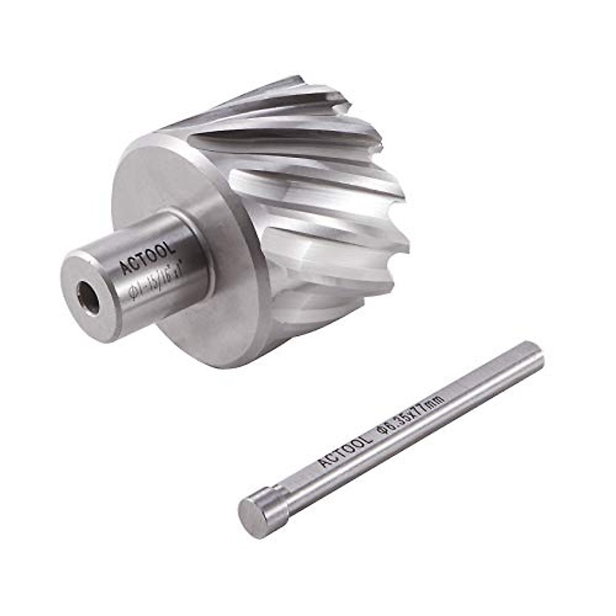 ACTOOL 1-15/16" Diameter × 1" Depth of Cut HSS ANNULAR Cutter with 3/4'' Weldon Shank