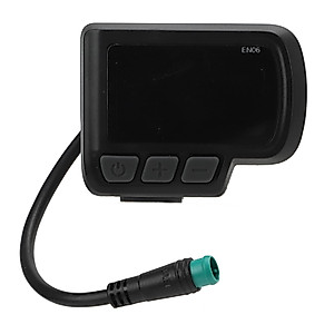 Electric LCD Display, Electric Bike EN06 LCD Display Meter with USB Power Speed Display for Electric Bike Mountain Bike Scooter Waterproof Connector Bike Lcd Display