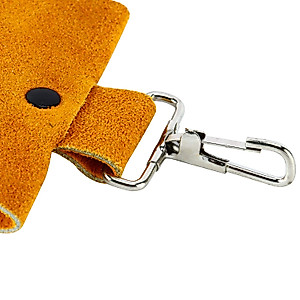 AP AllyProtect.com Flame Retardant split cowhide leather electrodes/welding rod bag (Golden)