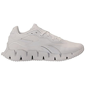 Reebok Women's Zig Dynamica 4.0 Sneaker, White/Silver Metallic, 6