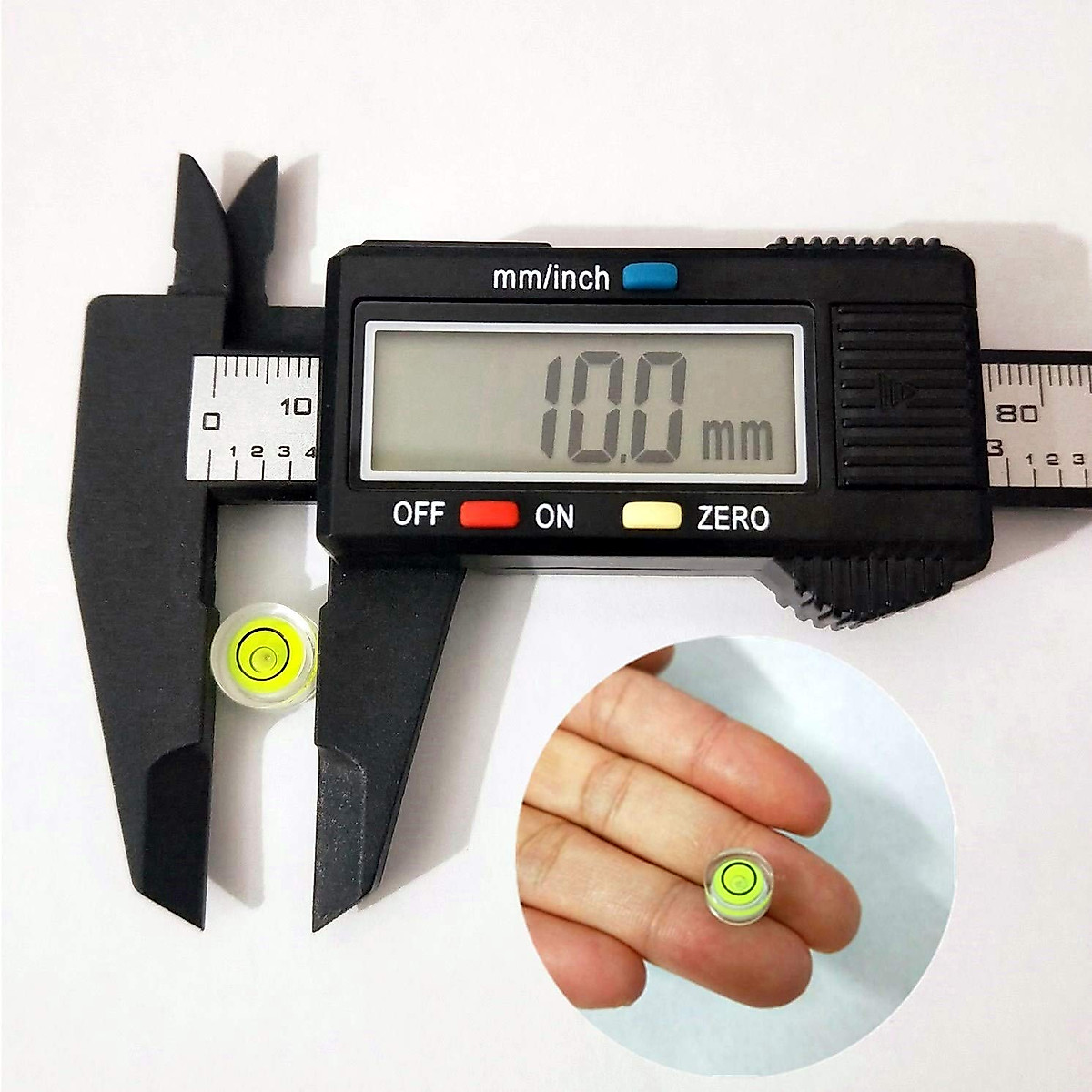 10Pcs Small Circular Bubble Level 10x6mm Mini Round Bullseye Spirit Levels Measuring Tools