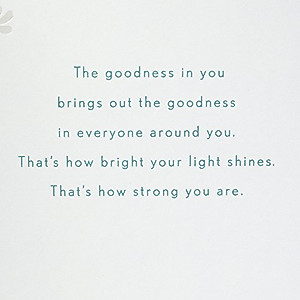 Hallmark Thinking of You Card (Hope is the Light Sun Mandala, Inspirational Card)