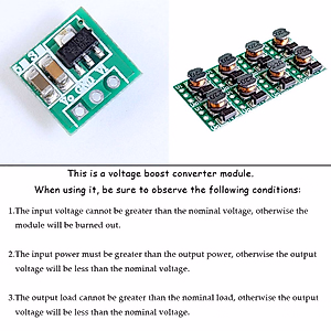 Comidox 1.5V 1.8V 2.5V 3V 3.3V 3.7V 4.2V to 5V DC-DC Step Up Power Module Voltage Boost Converter Board 0.9-5V to 5V 5PCS