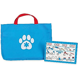 Melissa & Doug Examine and Treat Pet Vet Play Set (24 pcs) - Kids Veterinary Play Set, Veterinarian Kit For Kids, STEAM Toy, Pretend Play Doctor Set For Kids Ages 3+