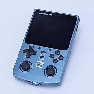 GKD Mini Plus Classic Handheld Retro Game Console 16GB+128GB with 10000 Games, 3.5-inch IPS Screen Portable Arcade Rechargeable Games Emulators for Kids and Adults (Blue)
