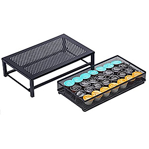 Mknana K-Cup Coffee Pod Storage Drawer,K Cup Holder for Counter,Black