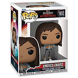 POP Marvel: Doctor Strange Multiverse of Madness - America Chavez Funko Vinyl Figure (Bundled with Compatible Box Protector Case), Multicolor, 3.75 inches