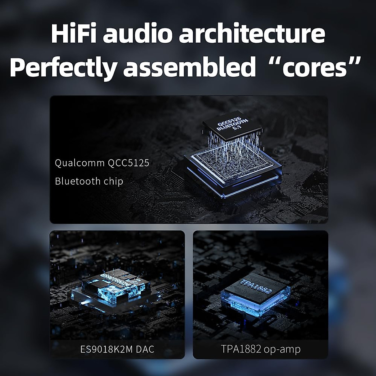 FiiO/JadeAudio BR13 HiFi Bluetooth Receiver with 5.1 LDAC/aptX Low Latency for Home Stereo/TV, USB DAC,High Fidelity 24 bit, RCA Optical Coaxial Output