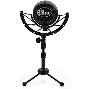 Blue Snowball iCE Mic (Black) Bundle with Shock Mount (2 Items)