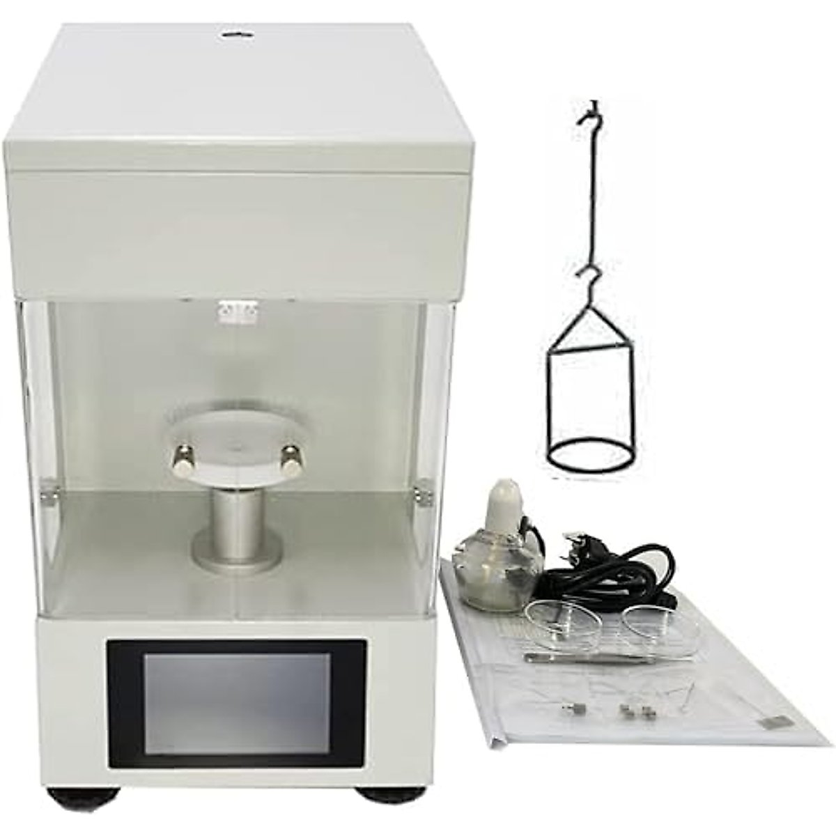 ﻿CNYST Du Nouy Ring Tensiometer Surface Tension Meter Tester with Platinum Ring Method 0-1000mN/m Support Data Storage Password Management Function Real-time Measurement Curve