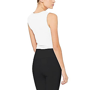 Bestisun Workout Athletic Crop Tops Yoga Crop Top Workout Shirts Cropped Workout Tank Gym Yoga Shirt Fitness Clothes Workout Tops White XL
