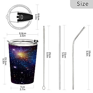 Wassud Colorful Starry Sky 20 oz Tumbler with Lid and Straw Stainless Steel Double Wall Vacuum Tumblers Insulated Travel Coffee Mug for Cold and Hot Drinks