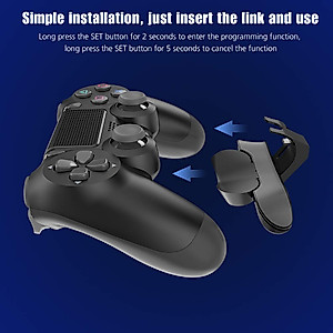 IWGAME Paddles for PS4 Controller, Back Button Attachment for PS4, Controller Paddles for PS4, Controller Accessories for PS4, TURBO Function,Memory Function,Plug And Play