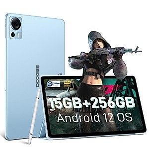 DOOGEE T20 Android Tablet, 2K FHD 10.4 Inch Tablets Android, Octa-Core 15GB RAM＆256GB ROM(TF 1TB), 2.4G/5G Wi-Fi, 8300mAh Battery, 8+16MP Camera,Android 12 Tablet