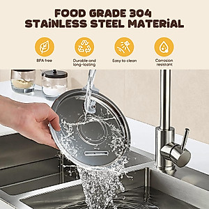 Zekory Cat Water Fountain, 108oz/3.2L Stainless Steel Automatic Dog Water Dispenser, Ultra-Quiet Pump for Cats Inside, Dogs, Multiple Pets with 3 Replacement Filters