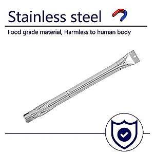 YOUFIRE Burner Tube 15" Stainless Steel Pipe Burners Grill Replacement Parts for Charbroil 640-01303702-3, Kenmore 146.16222010, Grill Master, Nexgrill, Uberhaus Grill Models, 6-Pack Gas Tubes