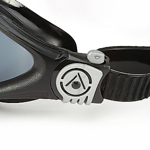Aqua Sphere Kayenne Swim Goggles with Smoke Lens (Black/Silver)