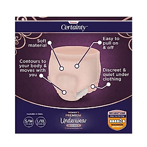 Walgreens Certainty Women's Premium Underwear Small/Medium 12.0ea