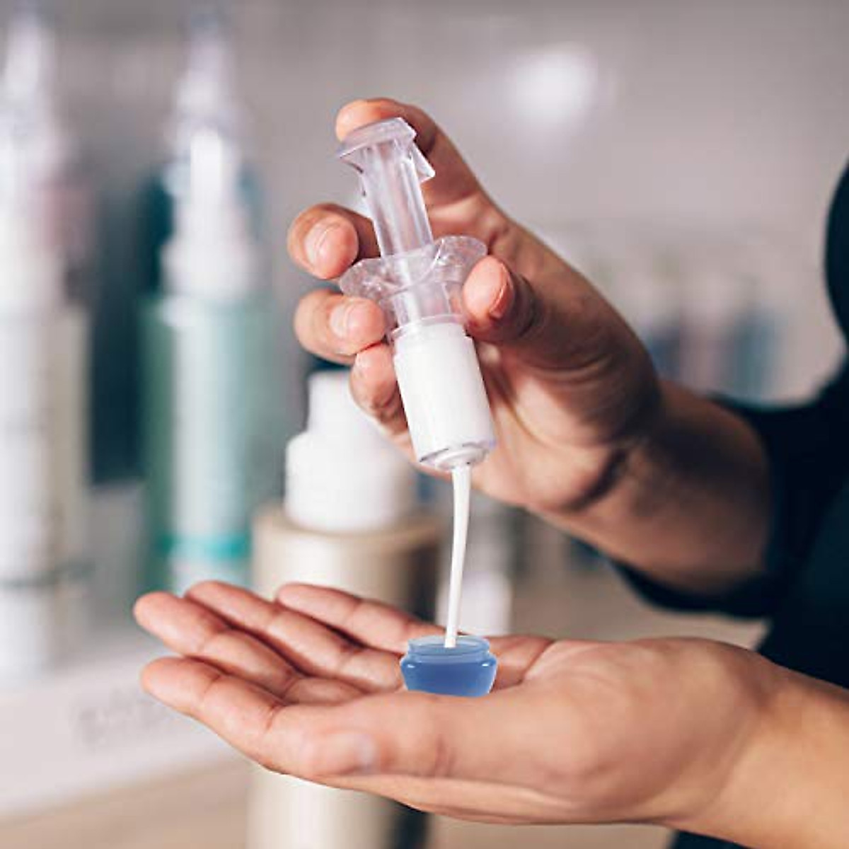 36 PCS Cosmetic Containers - BEAHOT 10g/10ml Empty Sample Container Jars with Inner Liner, Travel Jar Set with Lid for Lip Balm Cosmetic Cream Lotions Lip Scrub Eye Shadow Makeup Container, 6 Colors