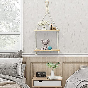 Afuly 11x14 Picture Frame & 2 Tier Macrame Shelf