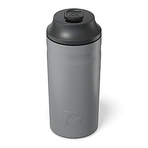 RTIC Can Chiller with Slider Lid, Graphite, Fits Various Sizes Including 12oz, 16oz, & Slim Cans, Double Wall Vacuum Insulated, Stainless Steel, Sweat Proof