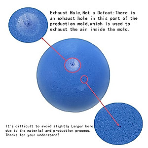 Ganjiang 7Inches Uncoated Silent Foam Ball, Indoor &Outdoor Sponge Ball Playground Ball Dodge Ball Yellow Color