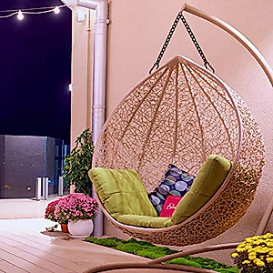 EXCELFU Hanging Chair Chain with Two Carabiners, Heavy Duty 400LB Capacity Hanging Kits for Hammock, Sandbag, Hanging Chair Indoor Outdoor