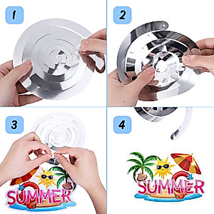 Whaline 70Pcs Summer Pool Beach Hanging Swirls Pool Party Foil Ceiling Hanging Decoration Flamingo Flip Flops Sun Volleyball Starfish Seashell Hanging Swirls for Summer Time Hawaii Party Supplies