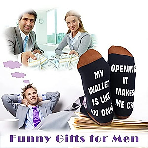 PARIGO Funny Gaming Socks and LED Flashlight Gloves - Stocking Stuffers Gifts for Men Women Teenage