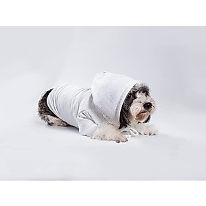 Craft Express Sublimation Blank White Pet Hoodie - Medium, Large, and Extra Large Size Hoodies for Pets Ready to be Personalized - Set of 2 (XX-Large)